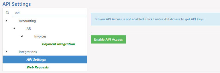Integrations Setup Guide | User Documentation | Striven