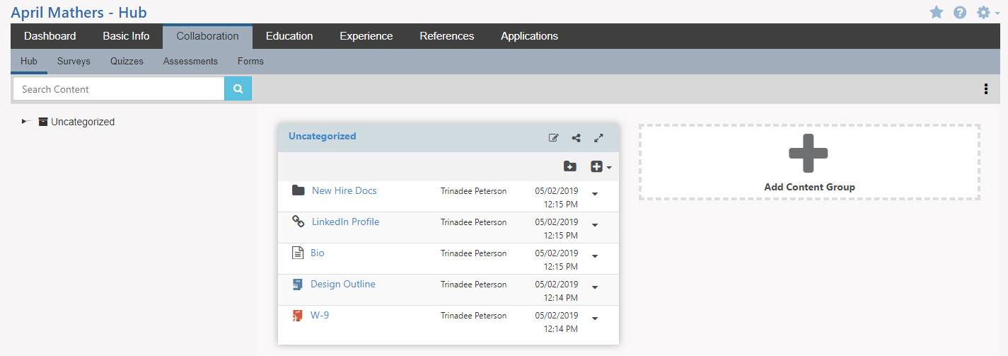 Applications and Onboarding | User Documentation | Striven