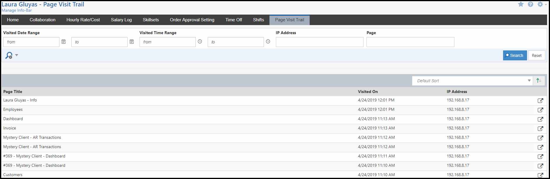 Employee Setup & Info Guide | User Documentation | Striven