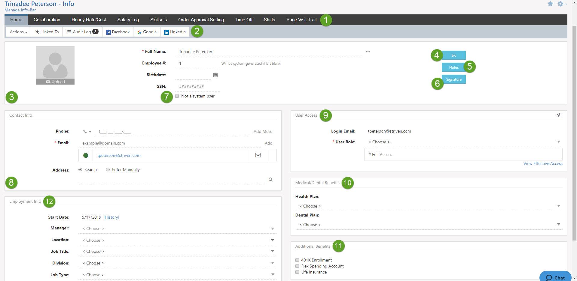 Employee Setup & Info Guide | User Documentation | Striven