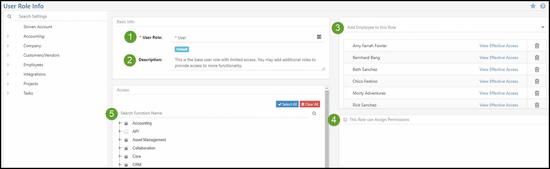 User Roles Guide | User Documentation | Striven