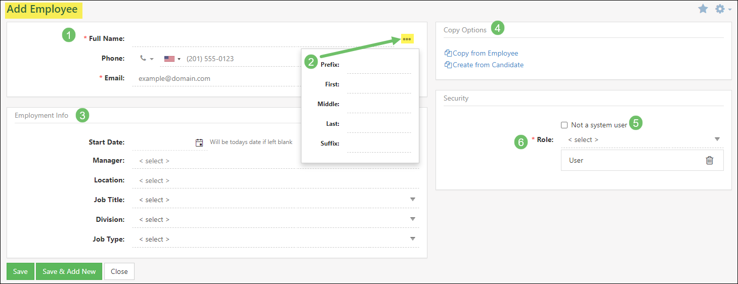 Employee Setup & Info Guide | User Documentation | Striven