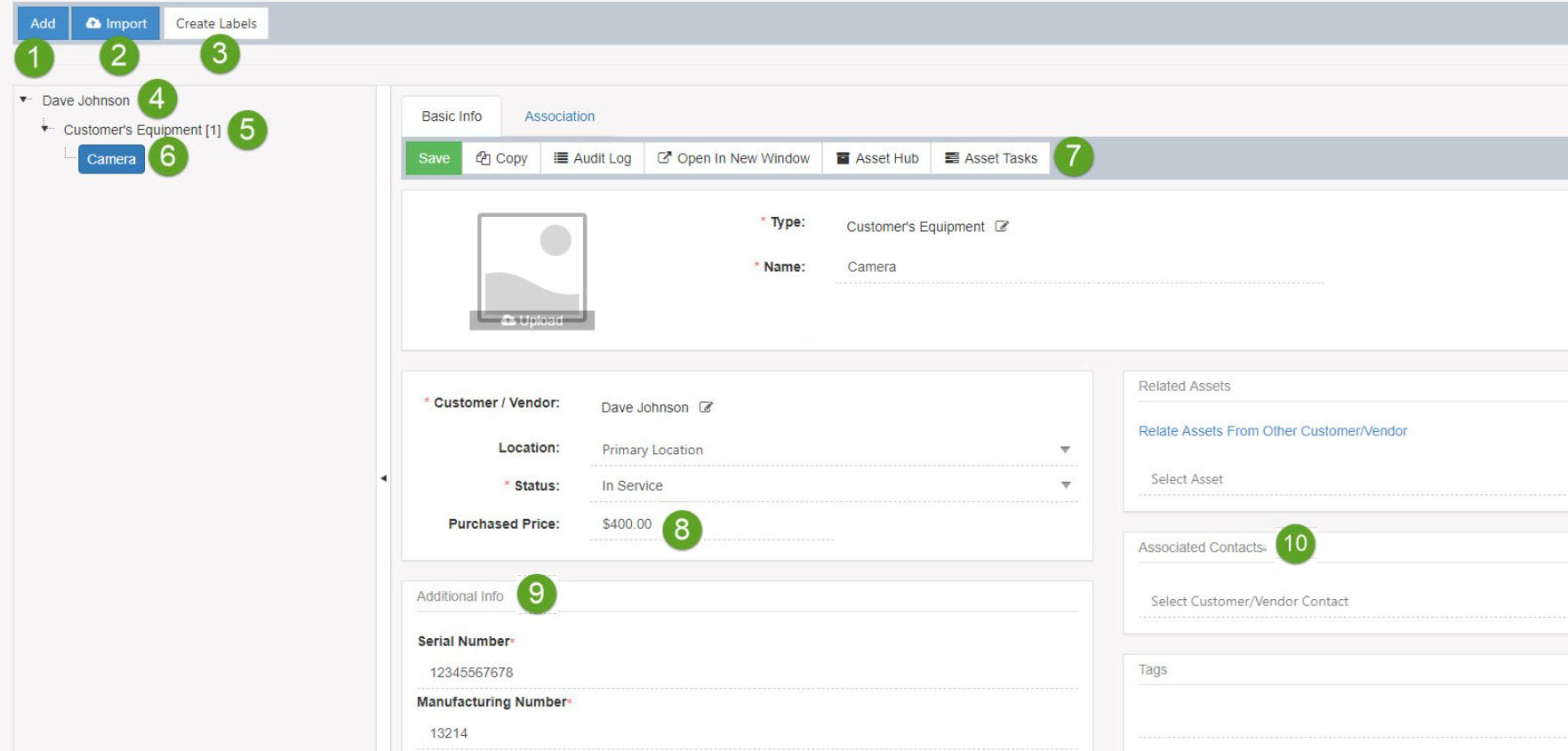 Customer Asset Management | User Documentation | Striven