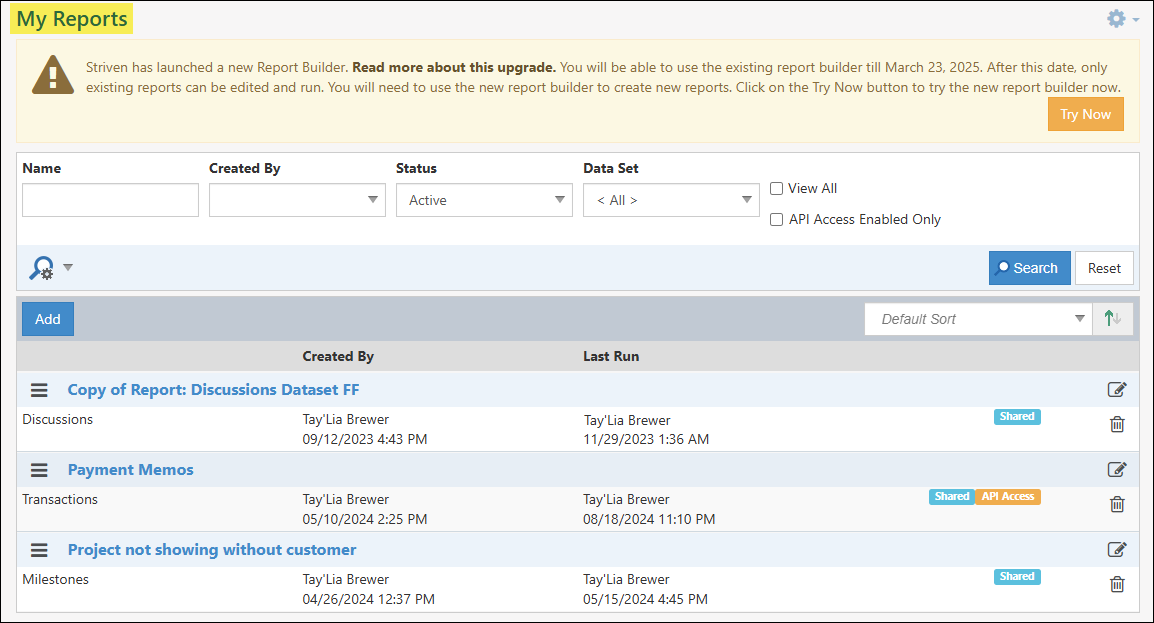 Employee Actions Menu | User Docs | Striven