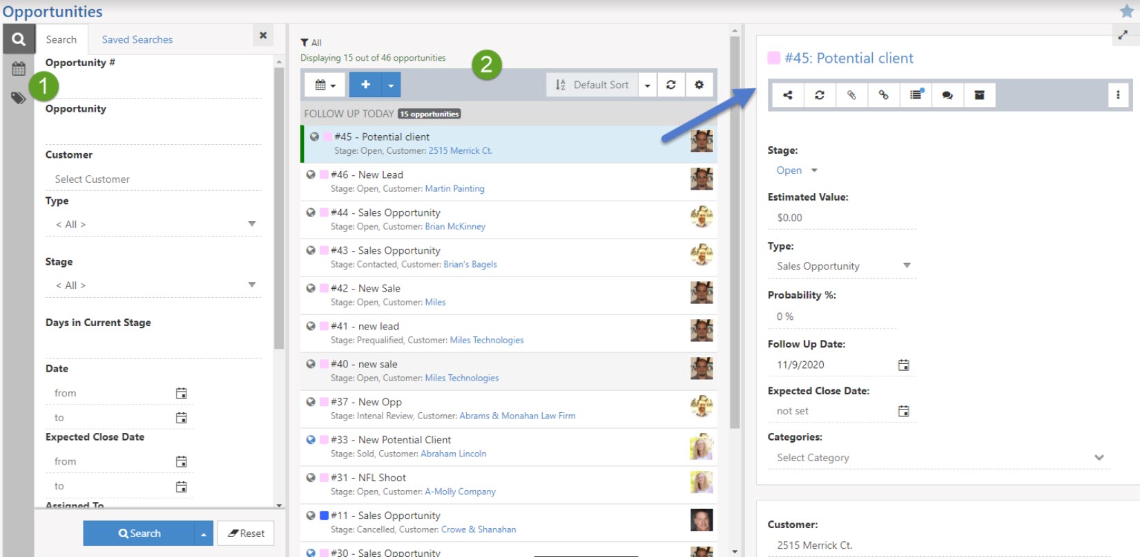 Opportunities | User Docs | Striven