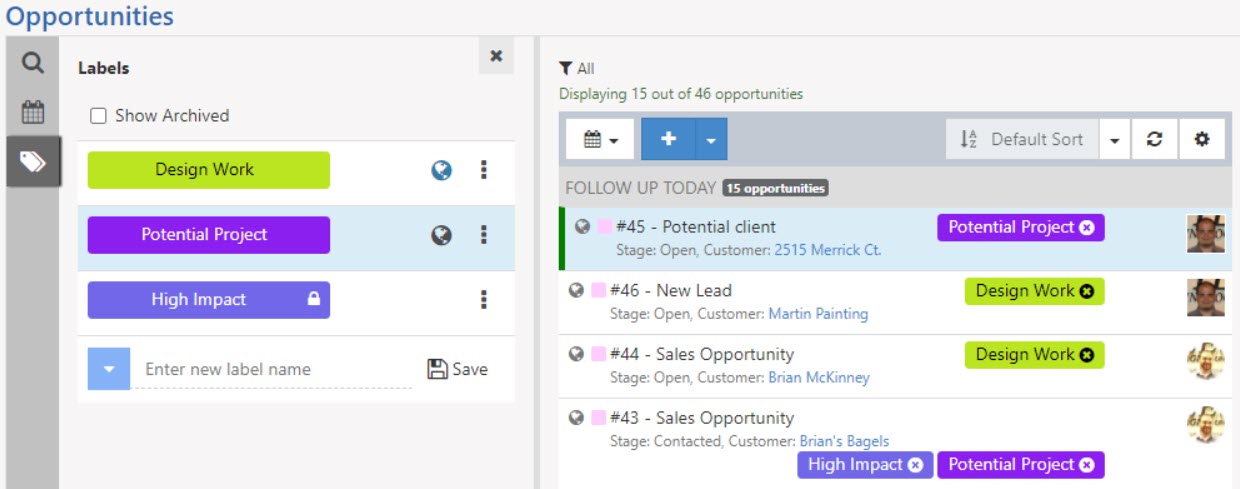 Opportunities | User Docs | Striven