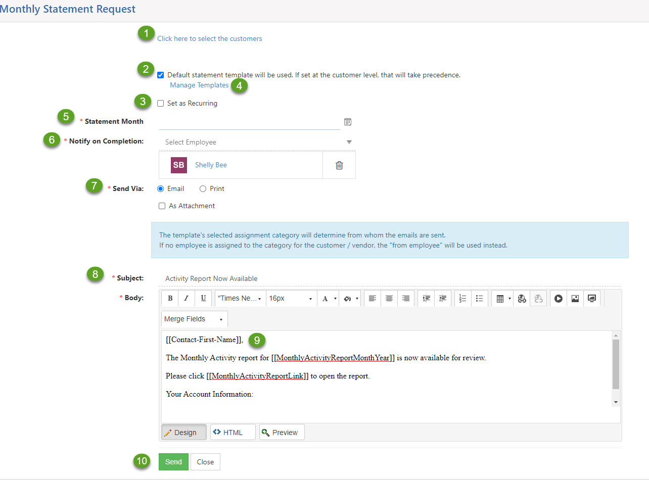 Monthly Statements Guide | User Documentation | Striven